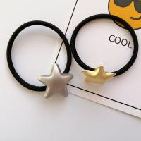 China Elastic Hair Ties 3x3cm for Women Girls Kids Natural Hair Stretchy Metal Rubber Bands Cute Scrunchies for sale