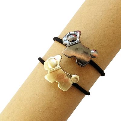 China Elastic Hair Ties for Thick Hair Small Dog Shape 3.5x2.7cm Resin Hair Bands for Girls for sale