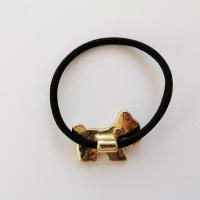 China Elastic Hair Ties for Thick Hair Small Dog Shape 3.5x2.7cm Resin Hair Bands for Girls for sale