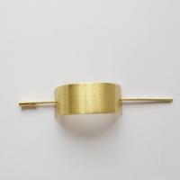 China Vintage Porcelain Decorative Hair Sticks Golden Metal Hairpin for Women 14cm for sale
