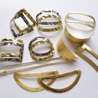 China Gold Round Hollow Metal Hair Fork Sticks 9x3.5cm Decorative Hair Clip for Women for sale