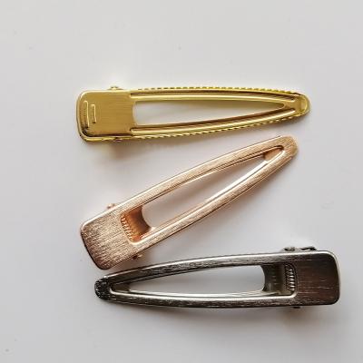 China Metal Duckbill Hair Clips 7.5x1.5cm Fashion Korean Style Hair Pins for Women for sale