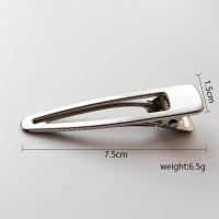 China Metal Duckbill Hair Clips 7.5x1.5cm Fashion Korean Style Hair Pins for Women for sale