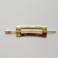 China Women's Metal Decorative Hair Sticks Hollow Ponytail Hairpin 8.5x3.5cm 14cm Sticks for sale