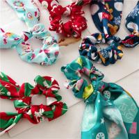 China Christmas Hair Accessories Set 32cm Cartoon Elk Snowman Scarf Scrunchies Headband for Adults Toddlers for sale