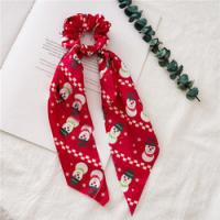 China Christmas Hair Accessories Set 32cm Cartoon Elk Snowman Scarf Scrunchies Headband for Adults Toddlers for sale