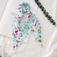 China Christmas Hair Accessories Set 32cm Cartoon Elk Snowman Scarf Scrunchies Headband for Adults Toddlers for sale