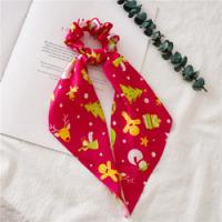 China Christmas Hair Accessories Set 32cm Cartoon Elk Snowman Scarf Scrunchies Headband for Adults Toddlers for sale