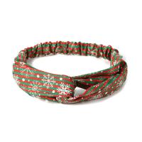 China Christmas Hair Band Set for Women Adult Size Fabric Headband Cross Knot Design Custom Logo Available for sale