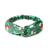 China Christmas Hair Band Set for Women Adult Size Fabric Headband Cross Knot Design Custom Logo Available for sale
