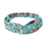 China Christmas Hair Band Set for Women Adult Size Fabric Headband Cross Knot Design Custom Logo Available for sale