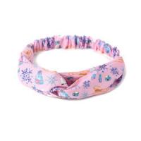 China Christmas Hair Band Set for Women Adult Size Fabric Headband Cross Knot Design Custom Logo Available for sale