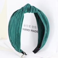 China Non Slip Knotted Cloth Headband for Women Girls 7cm Wide Fashion Hair Accessory for sale