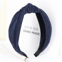 China Non Slip Knotted Cloth Headband for Women Girls 7cm Wide Fashion Hair Accessory for sale