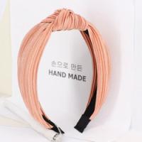 China Non Slip Knotted Cloth Headband for Women Girls 7cm Wide Fashion Hair Accessory for sale