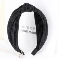 China Non Slip Knotted Cloth Headband for Women Girls 7cm Wide Fashion Hair Accessory for sale