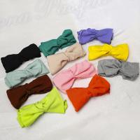 China Cotton Blend Butterfly Elastic Hair Band 25cm Non Slip Infant Headband Sweet Baby Ornament for sale