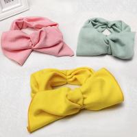 China Cotton Blend Butterfly Elastic Hair Band 25cm Non Slip Infant Headband Sweet Baby Ornament for sale