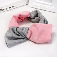 China Cotton Blend Butterfly Elastic Hair Band 25cm Non Slip Infant Headband Sweet Baby Ornament for sale