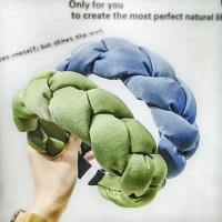 China Thick Braided Hairband 5cm Wide Women Winter Headband Wholesale 9 Colors Elastic Comfort Hair Accessories for sale