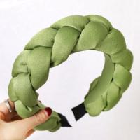 China Thick Braided Hairband 5cm Wide Women Winter Headband Wholesale 9 Colors Elastic Comfort Hair Accessories for sale