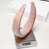 China Velvet Padded Hair Headband 7cm Wide Soft Fabric Women Hair Accessories for sale