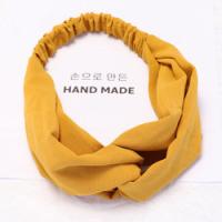 China Wide Edge Cross Hair Band 7cm Stretchy Elastic Headband for Women Natural Hair Accessories for sale