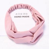 China Wide Edge Cross Hair Band 7cm Stretchy Elastic Headband for Women Natural Hair Accessories for sale