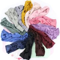 China Fashion Elastic Hair Bands for Edges Wide Wig Cloth Cross Side Knotted 7cm for sale