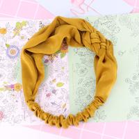 China Fashion Elastic Hair Bands for Edges Wide Wig Cloth Cross Side Knotted 7cm for sale