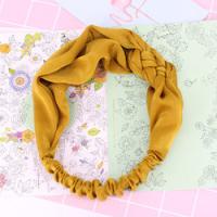 China Fashion Elastic Hair Bands for Edges Wide Wig Cloth Cross Side Knotted 7cm for sale