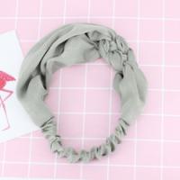 China Fashion Elastic Hair Bands for Edges Wide Wig Cloth Cross Side Knotted 7cm for sale