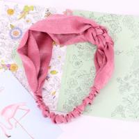 China Fashion Elastic Hair Bands for Edges Wide Wig Cloth Cross Side Knotted 7cm for sale