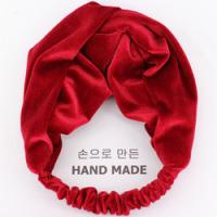 China Velvet Hair Band 7cm Wide Top Knot Cross Headband for Women Non Slip Elastic Hair Hoop for sale