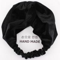 China Velvet Hair Band 7cm Wide Top Knot Cross Headband for Women Non Slip Elastic Hair Hoop for sale