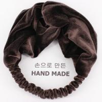 China Velvet Hair Band 7cm Wide Top Knot Cross Headband for Women Non Slip Elastic Hair Hoop for sale