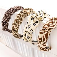 China Fabric Hair Hoop 4cm Wide Small Broken Flower Fold Out Headband for Women Girls Daily Use for sale