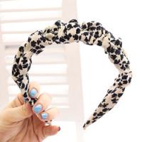 China Fabric Hair Hoop 4cm Wide Small Broken Flower Fold Out Headband for Women Girls Daily Use for sale