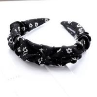 China Fabric Hair Hoop 4cm Wide Small Broken Flower Fold Out Headband for Women Girls Daily Use for sale