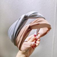 China Wholesale 4cm Wide Cross Headband Memory Plastic Flexible Comfortable Hair Hoop for Women Girls for sale