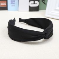 China Wholesale 4cm Wide Cross Headband Memory Plastic Flexible Comfortable Hair Hoop for Women Girls for sale