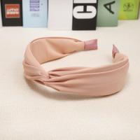 China Wholesale 4cm Wide Cross Headband Memory Plastic Flexible Comfortable Hair Hoop for Women Girls for sale