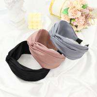 China Solid Color Wide Edge Hair Bands for Women 7cm Ponytail Sports Face Washing Headbands for sale
