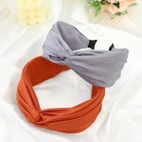 China Solid Color Wide Edge Hair Bands for Women 7cm Ponytail Sports Face Washing Headbands for sale