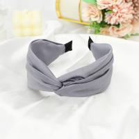 China Solid Color Wide Edge Hair Bands for Women 7cm Ponytail Sports Face Washing Headbands for sale