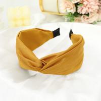 China Solid Color Wide Edge Hair Bands for Women 7cm Ponytail Sports Face Washing Headbands for sale