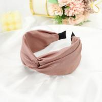 China Solid Color Wide Edge Hair Bands for Women 7cm Ponytail Sports Face Washing Headbands for sale
