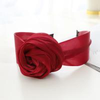 China Adjustable Fabric Bow Hair Band 5cm Women Headband Soft Stretchy Hair Accessory for sale