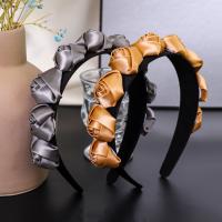 China Fabric Rose Hair Band 3cm Women Headband Non Slip Fashion Hair Accessories Spring Summer Autumn Winter for sale