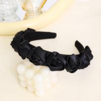 China Fabric Rose Hair Band 3cm Women Headband Non Slip Fashion Hair Accessories Spring Summer Autumn Winter for sale